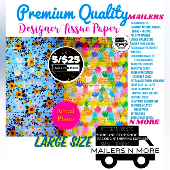 Mailers N More | Office | Posh Tissue Paper Premium Quality Large ...